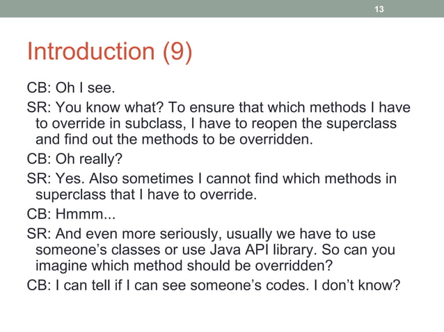 Java Programming Introduction To Abstract Class Ppt