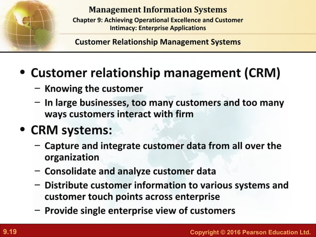 Chapter 9 achieving operational excellence and customer intimacy ...