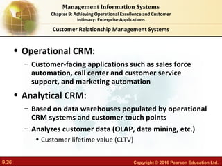 Chapter 9 achieving operational excellence and customer intimacy ...