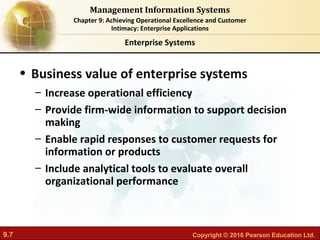 Chapter 9 achieving operational excellence and customer intimacy ...