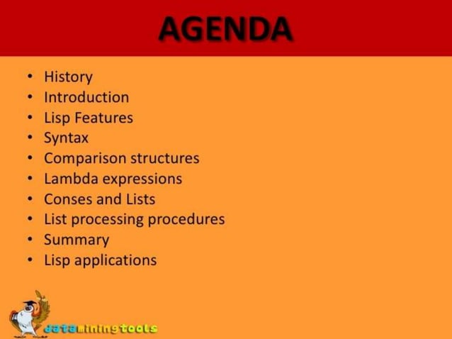 Lisp Programming Language Artificial Intelligence Ppt