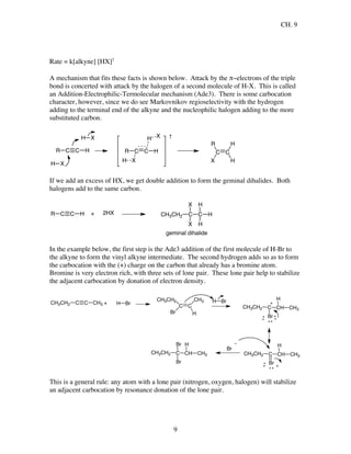 Chapter 9 alkynes sos sos | PDF
