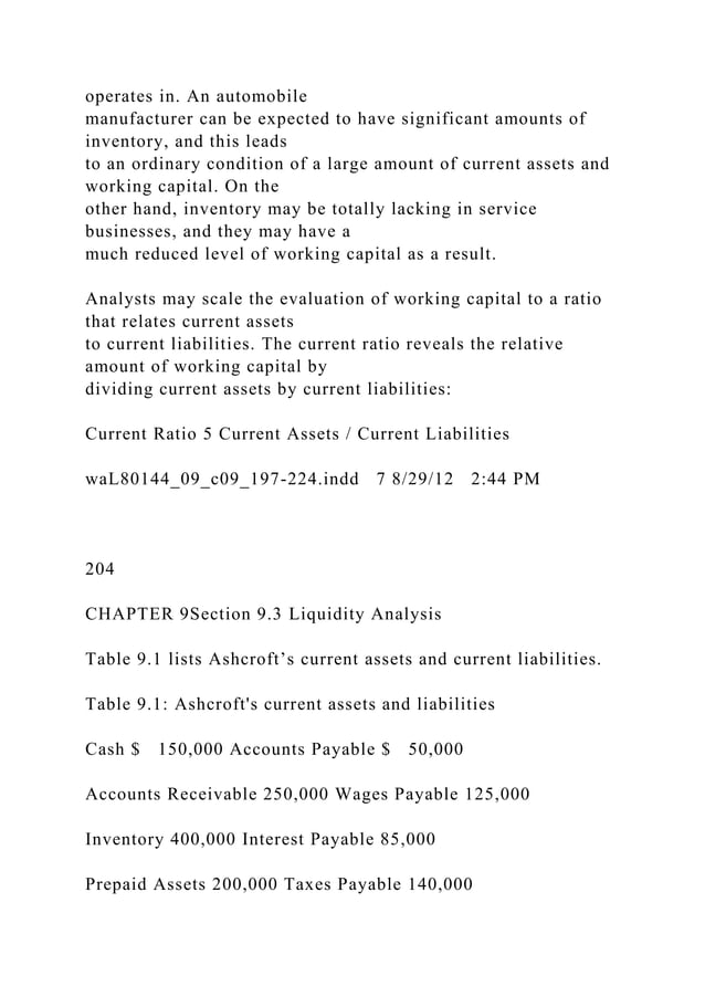 chapter 9Analysis Learning Goals• Convert financi.docx