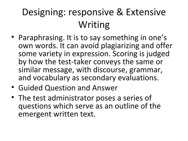Chapter 9( assessing writing) | PPT | Educational Assessment | Education