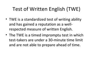 Chapter 9( assessing writing) | PPT
