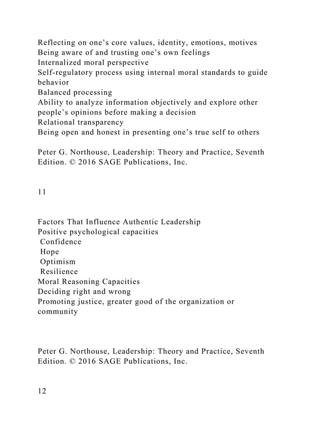 Chapter 9 Authentic Leadership1OverviewAuthentic .docx