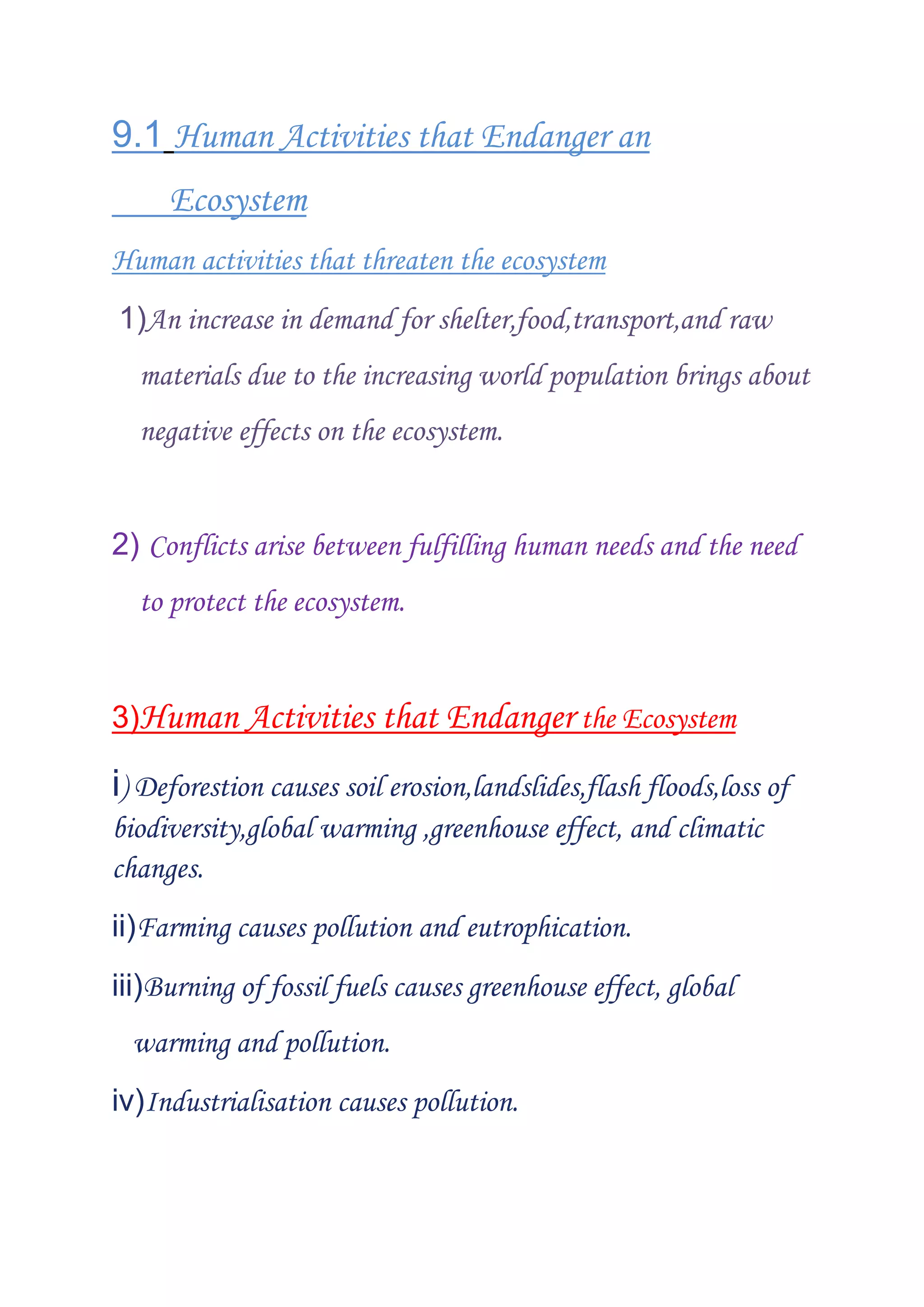 Chapter 9 biology folio | DOCX | Environment | Science