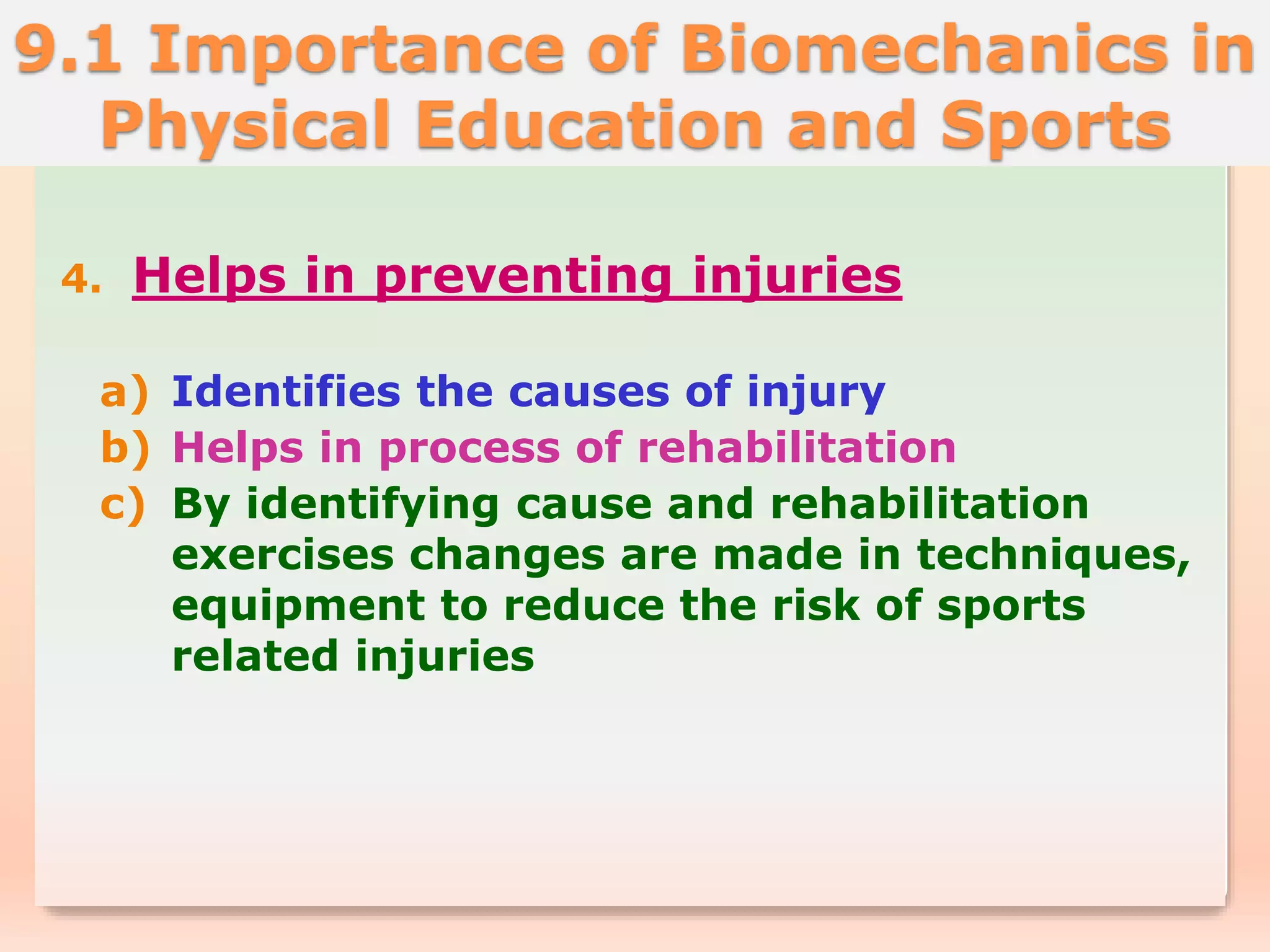 Chapter 9 Biomechanics and Sports | PPTX