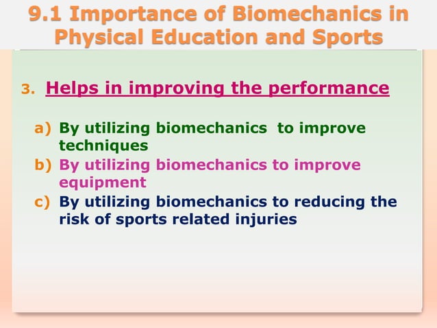Chapter 9 Biomechanics and Sports | PPTX