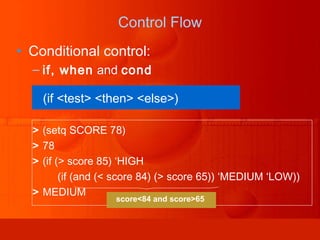 Advance LISP (Artificial Intelligence) | PPT