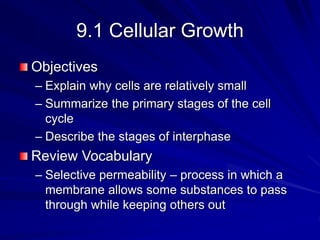 Chapter 9 Cellular Reproduction Science 8 | PPT