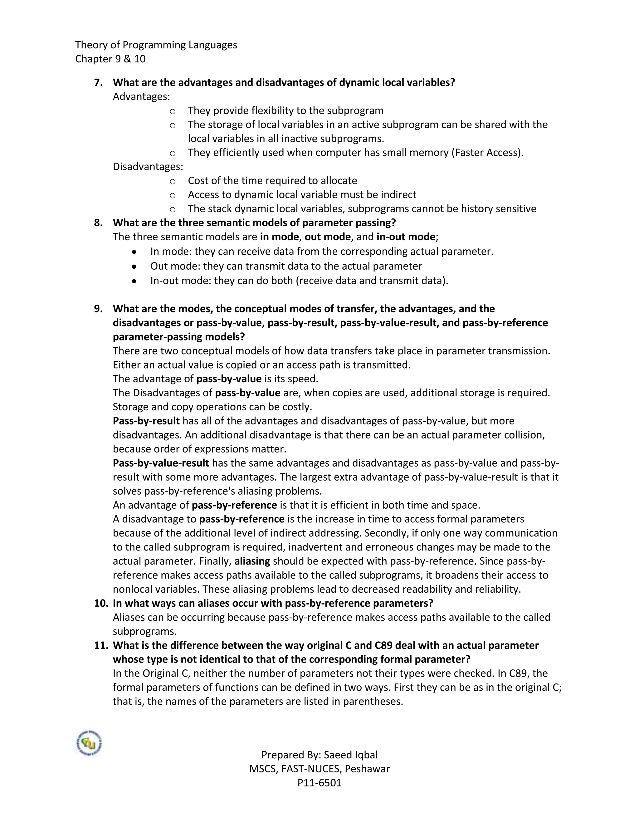 Chapter 9 & chapter 10 solutions | DOCX