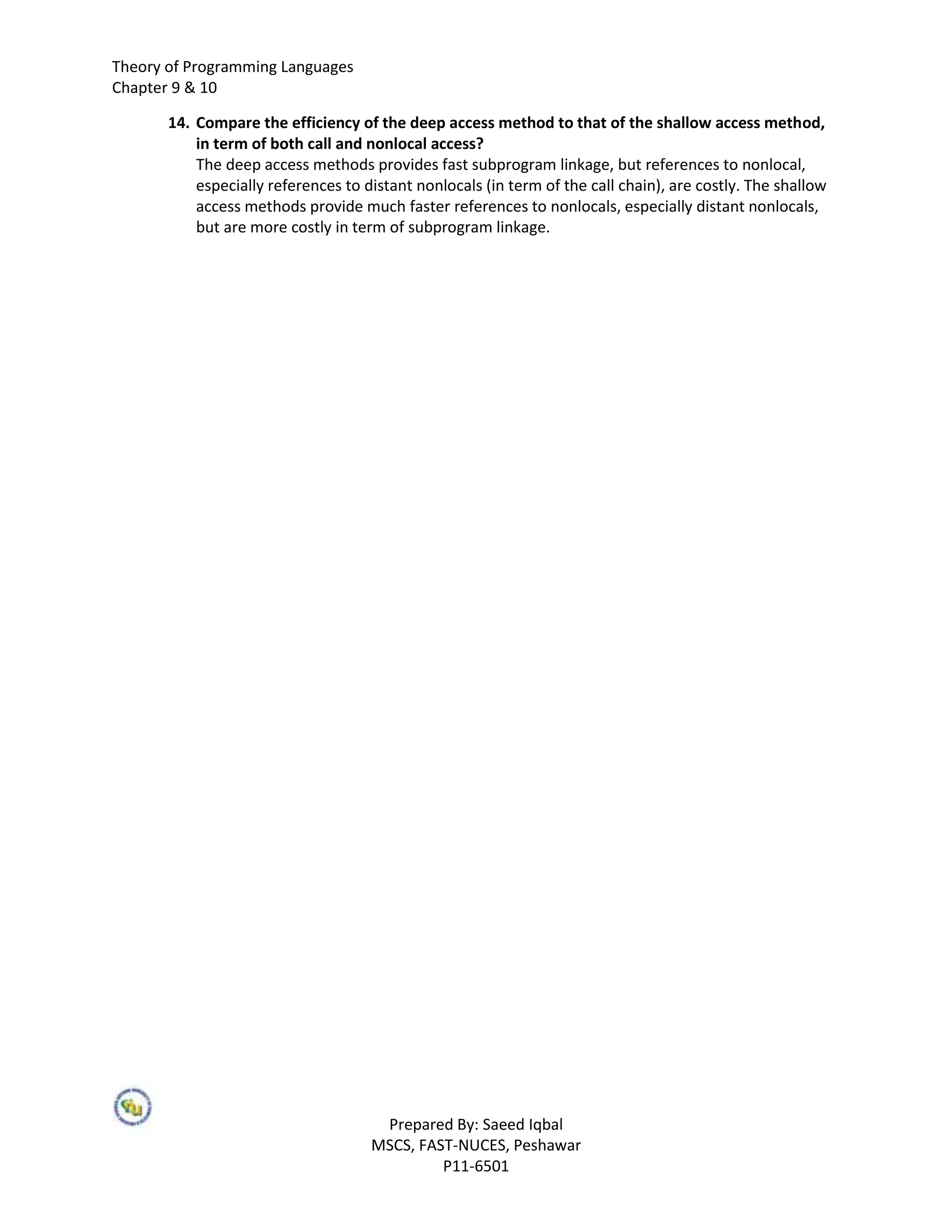 Chapter 9 & chapter 10 solutions | DOCX