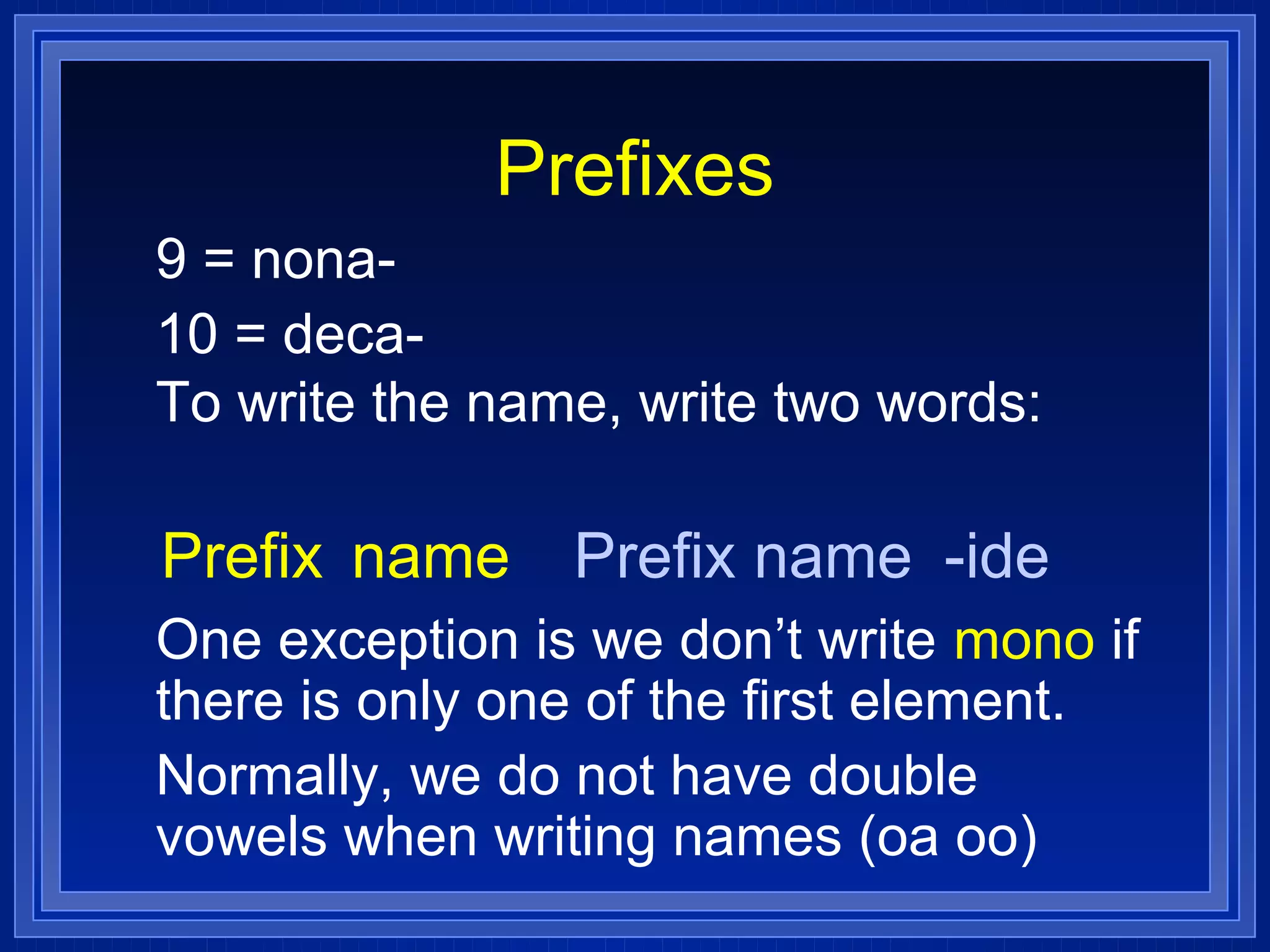 Chemistry - Chp 9 - Chemical Names and Formulas - PowerPoint | PPT