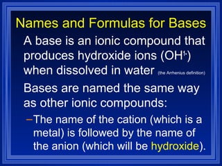 Chemistry - Chp 9 - Chemical Names and Formulas - PowerPoint | PPT