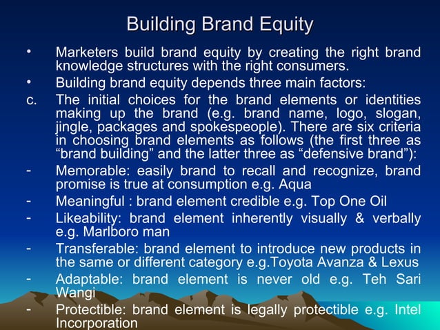 Chapter 9 Creating Brand Equity | PPT | Marketing and Advertising ...