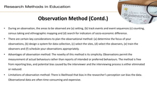 Chapter 9 Data Collection Observation Interviews and Tests | PPTX