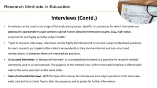 Chapter 9 Data Collection Observation Interviews and Tests | PPTX
