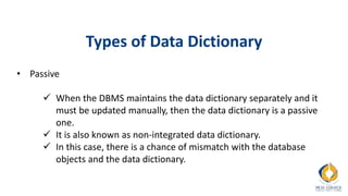 Chapter 9 Data Dictionaries system analysis and design.pptx