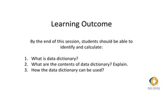 Chapter 9 Data Dictionaries system analysis and design.pptx