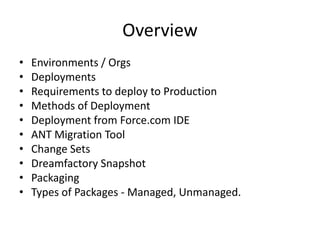 SFDC Deployments | PPT