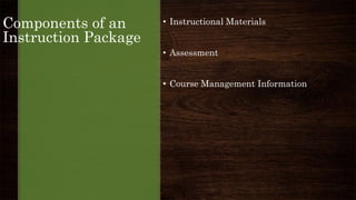 Chapter 9 developing instructional materials | PPT