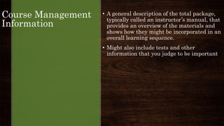 Chapter 9 developing instructional materials | PPT