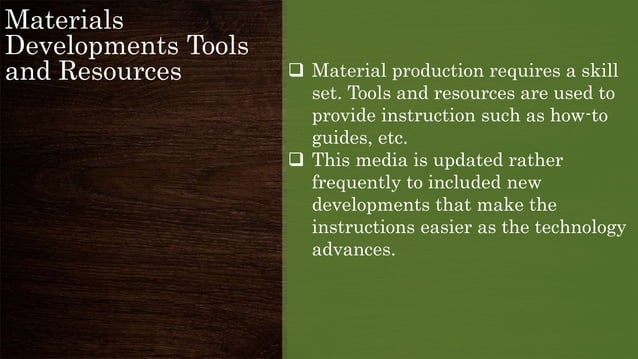 Chapter 9 developing instructional materials | PPT