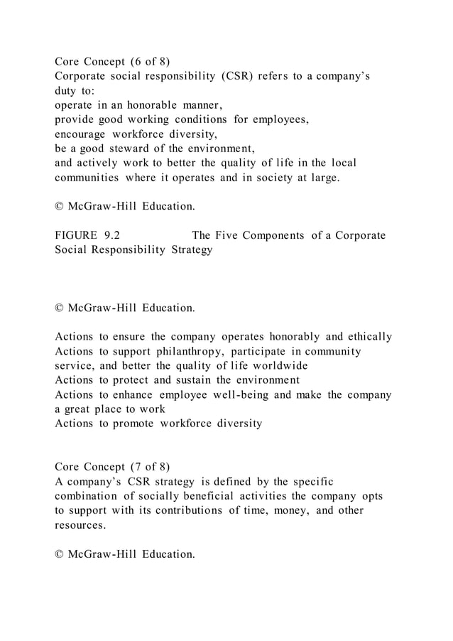CHAPTER 9 Ethics, Corporate Social Responsibility, Environment | DOCX ...