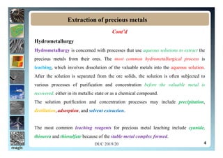 CHAPTER 9 Extraction of precious metals.pdf
