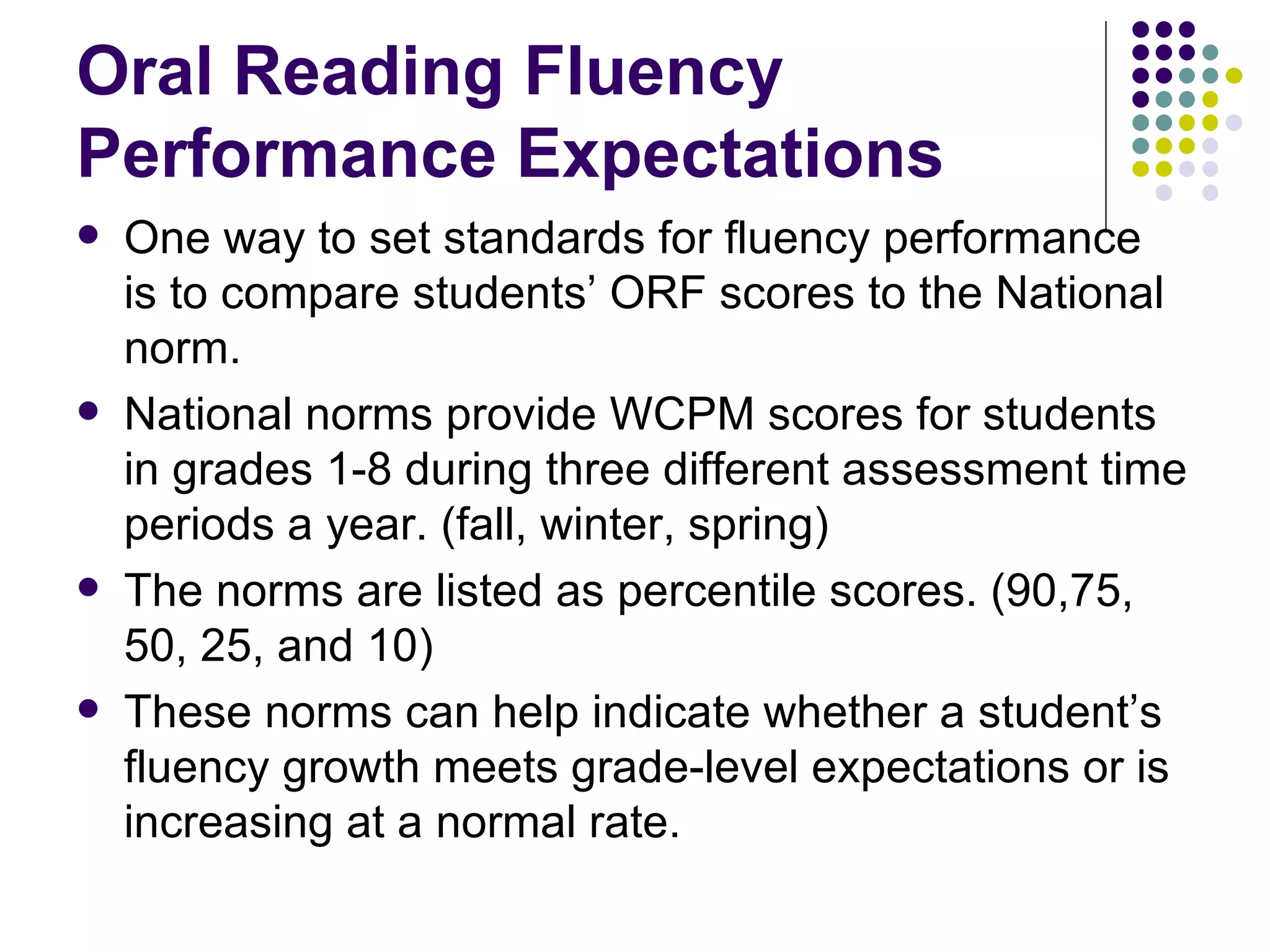 Chapter 9 Fluency Assessment Ppt | PPT