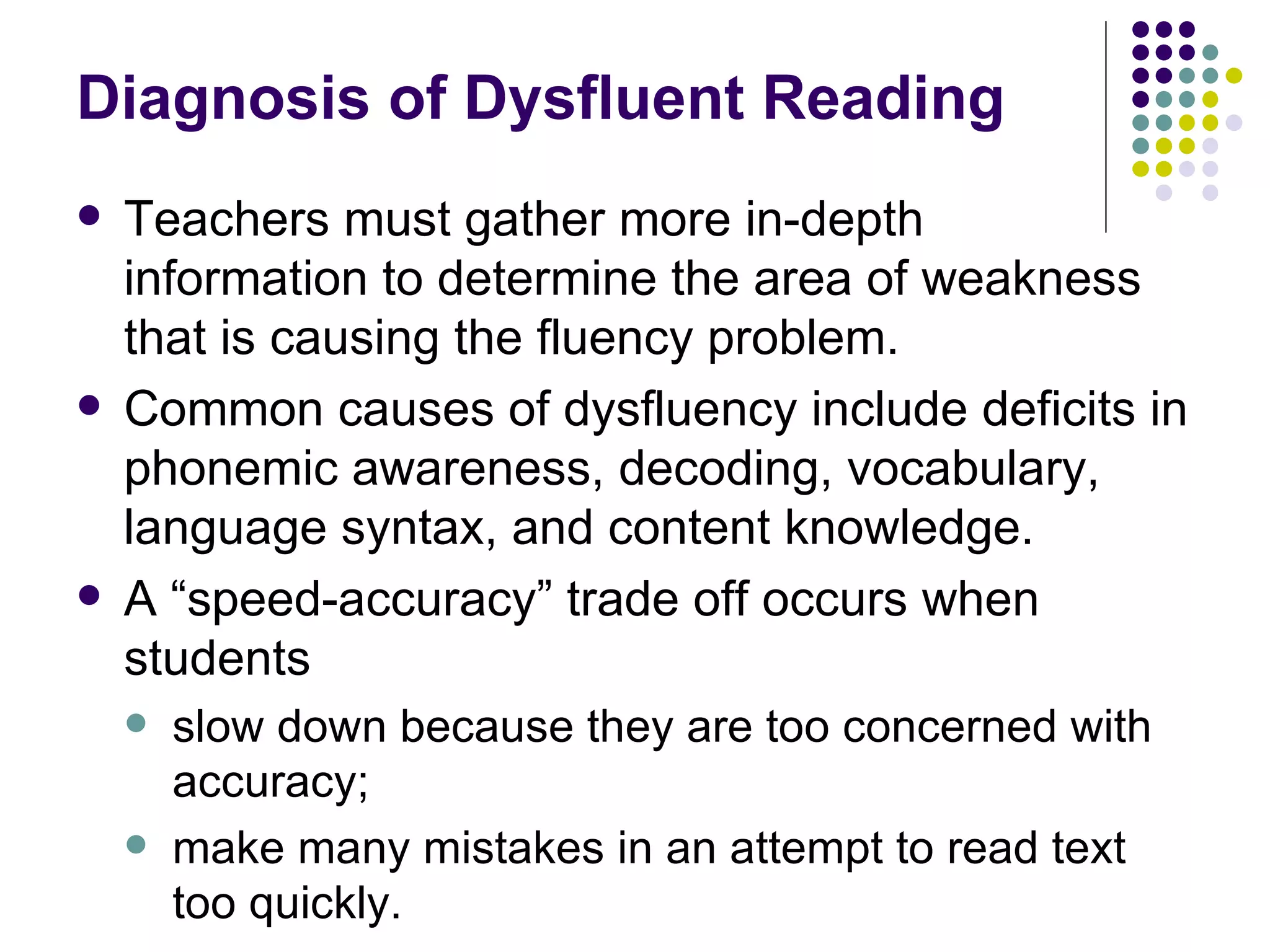 Chapter 9 Fluency Assessment Ppt | PPT