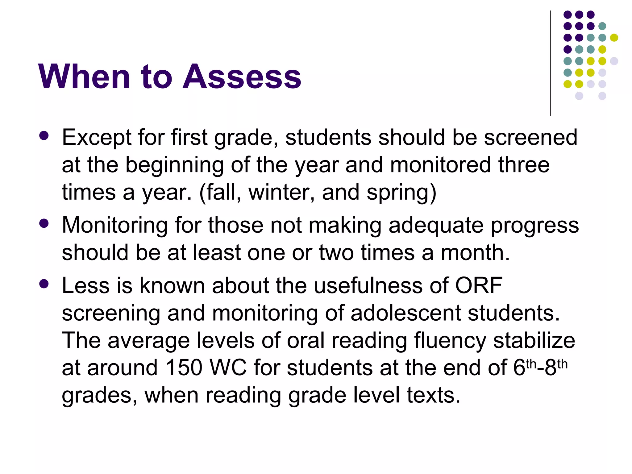 Chapter 9 Fluency Assessment Ppt | PPT