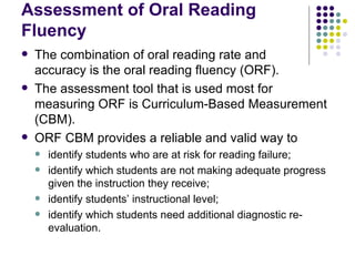 Chapter 9 Fluency Assessment Ppt | PPT