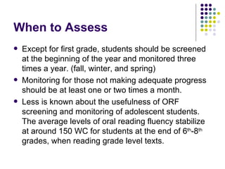 Chapter 9 Fluency Assessment Ppt | PPT
