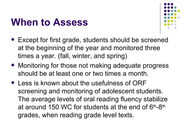 Chapter 9 Fluency Assessment Ppt | PPT