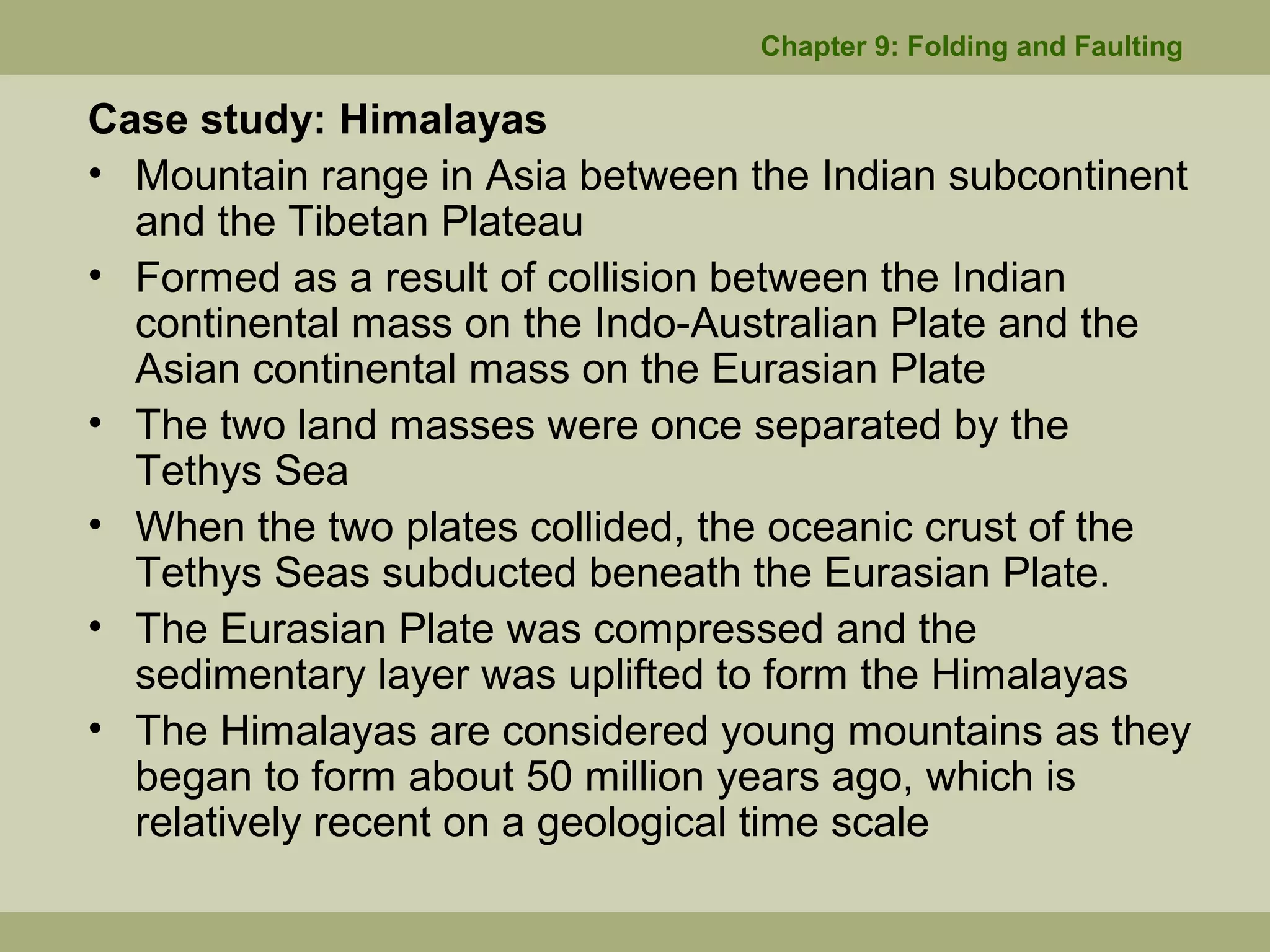 Chapter 9 folding and faulting | PPT