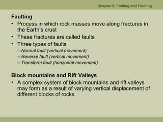 Chapter 9 folding and faulting | PPT