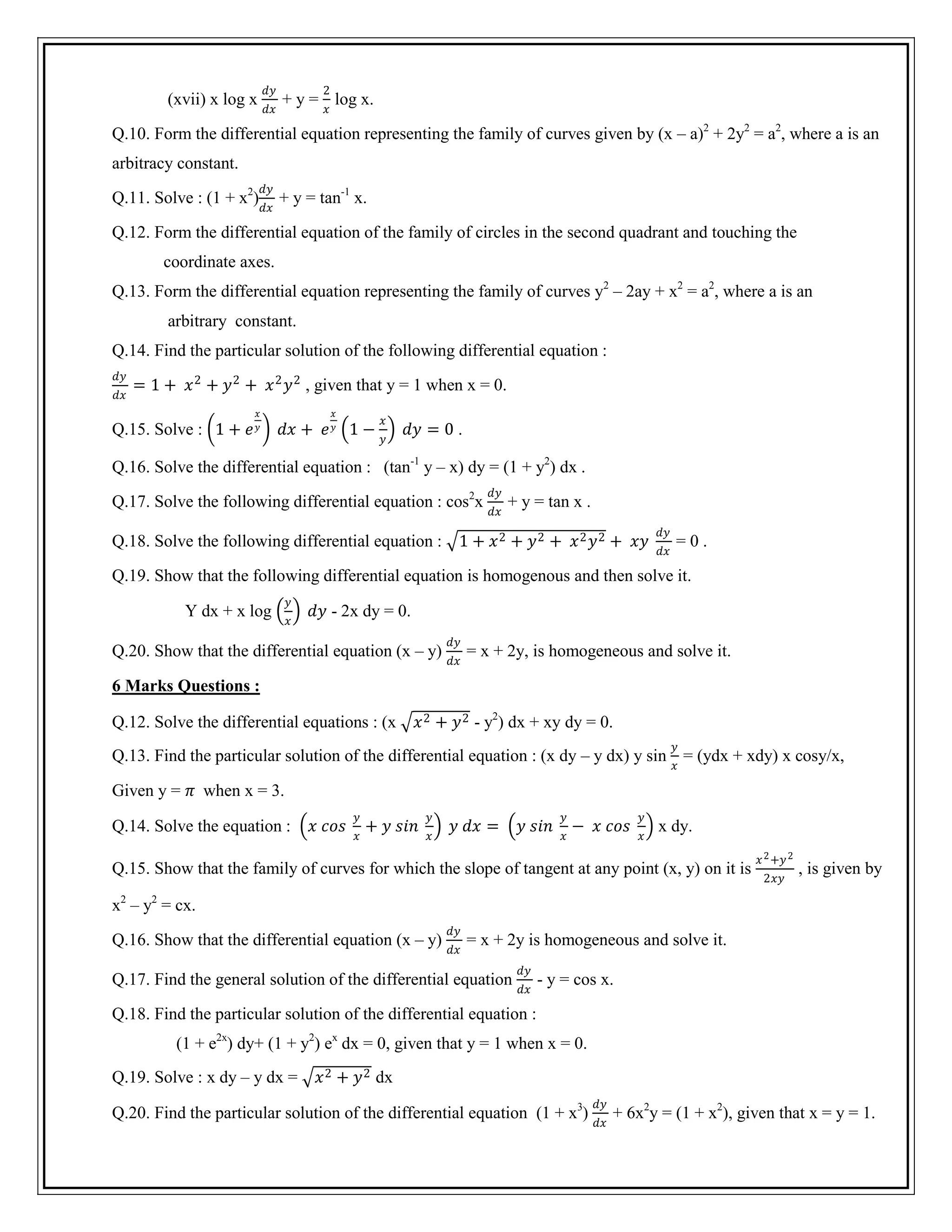 Chapter 9 differential equation | PDF