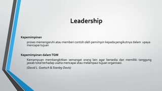 Chapter 9 Leadership and Change | PPTX