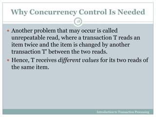 Chapter 9 introduction to transaction processing | PPT