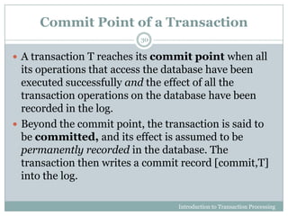Chapter 9 introduction to transaction processing | PPT
