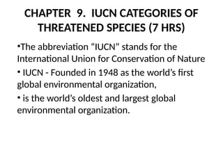 Chapter 9 IUCN Categories.atdsz\4099w3spptx | PPT