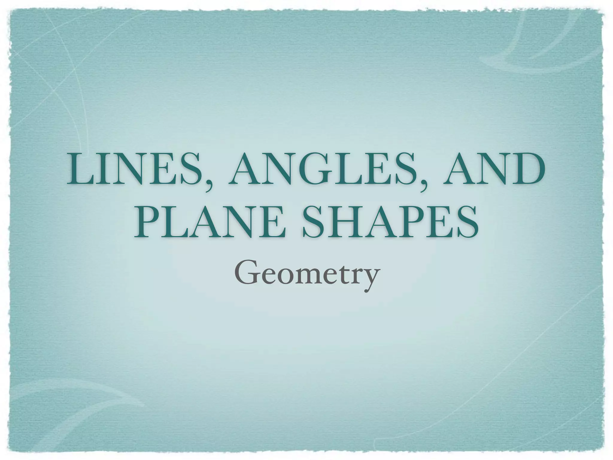 Chapter 9 kn - Lines, angles, and polygons | KEY