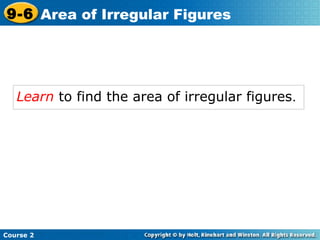 Area of Irregular Figures | PPT