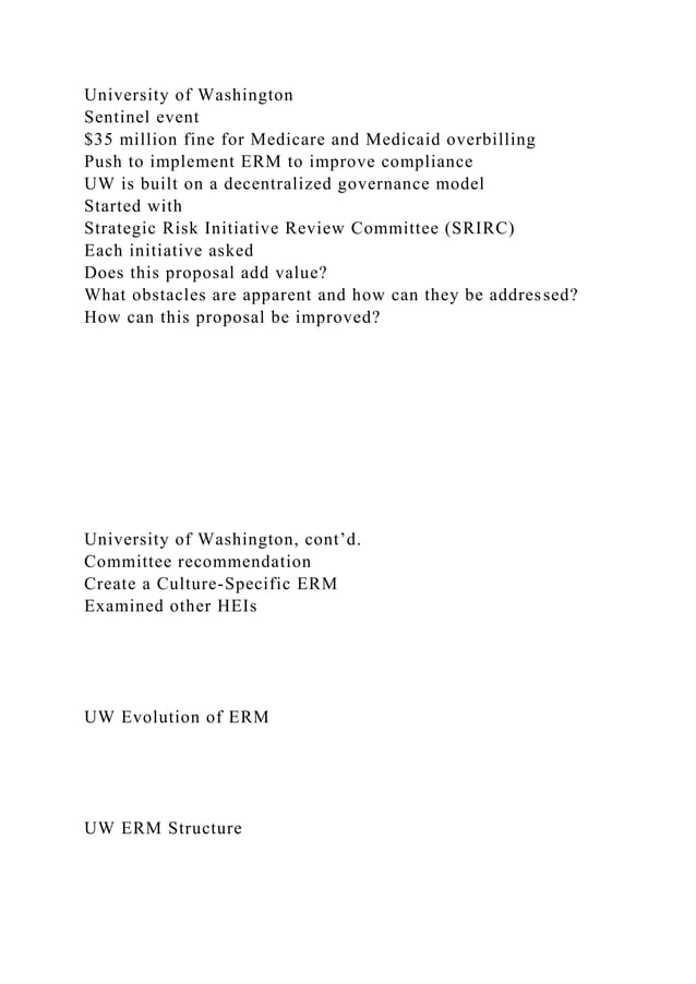 Chapter 9Lessons from the Academy ERM Imple.docx | Business | Business ...
