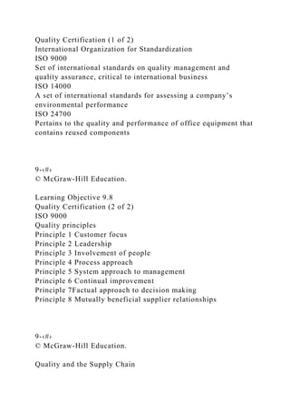 Chapter 9Management of Quality© McGraw-Hill Education. All r.docx