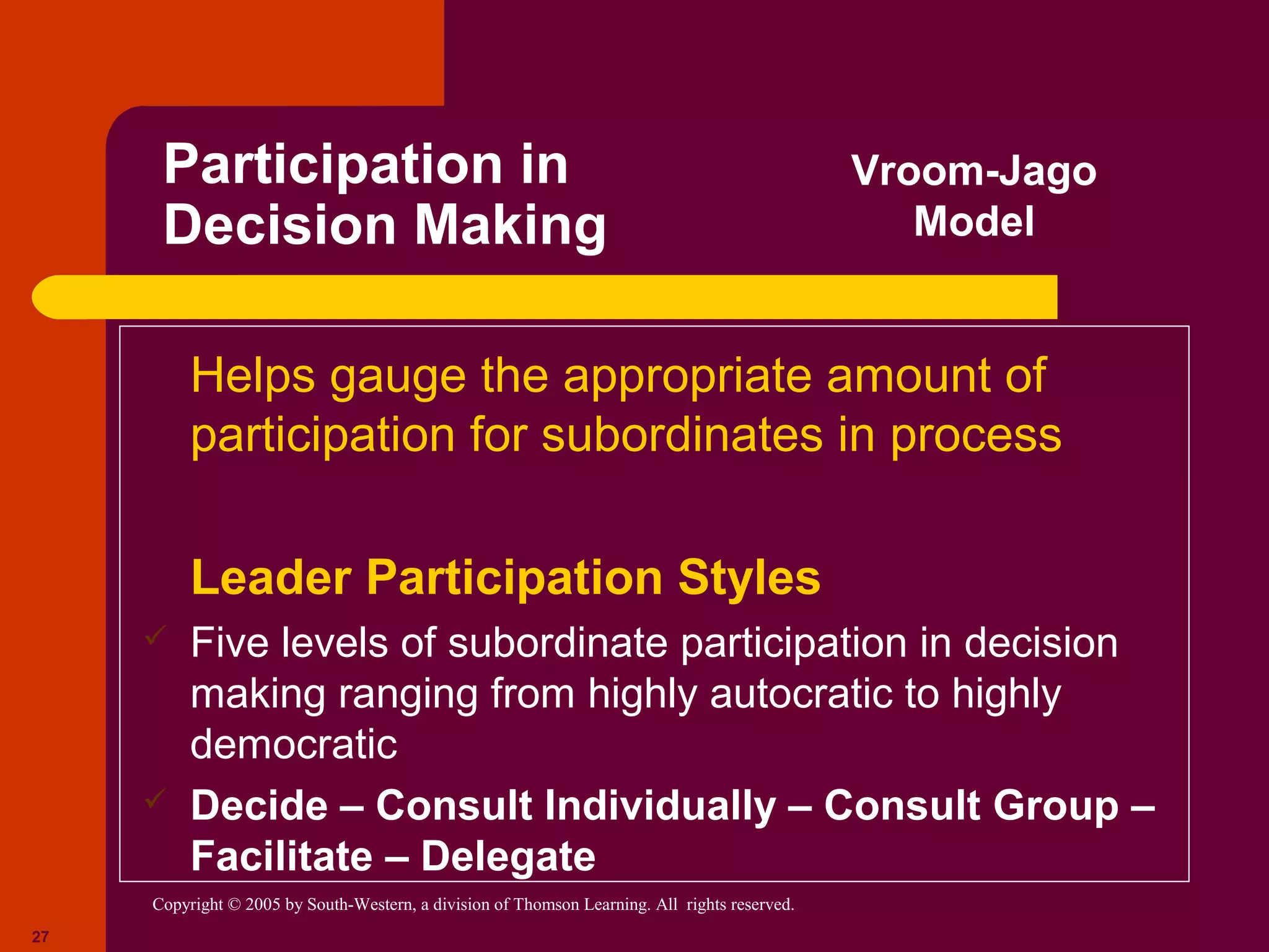 Chapter 9 managerial decision making | PPT