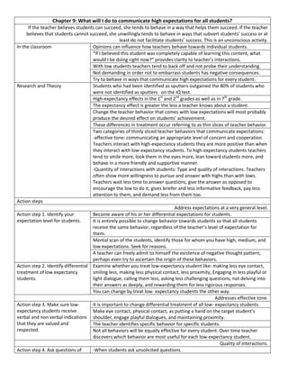 Chapter 9 marzano | DOCX | Educational Assessment | Education