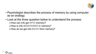 Chapter 9 memory converted | PPTX | Internet for Beginners | Internet